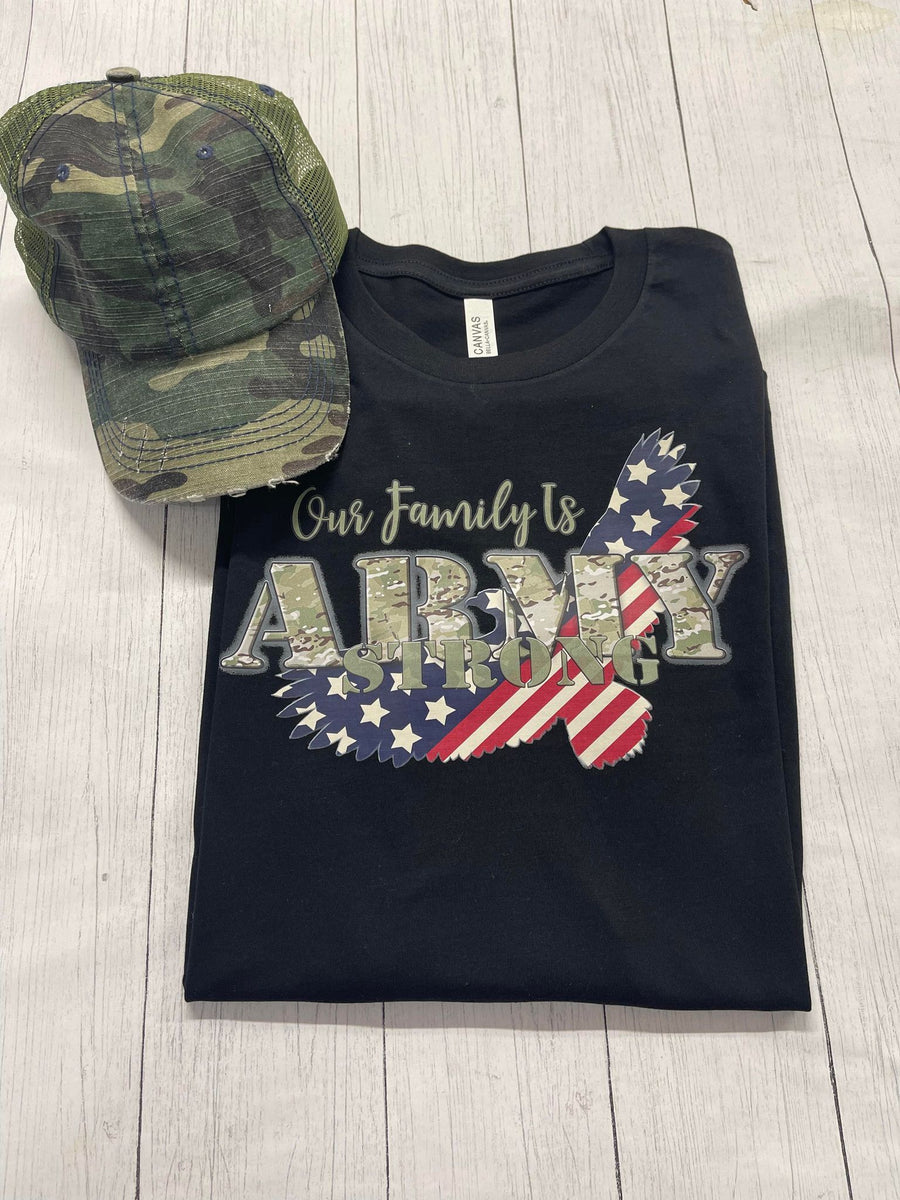 Army Strong T-Shirt| Little Wishes Design Co.